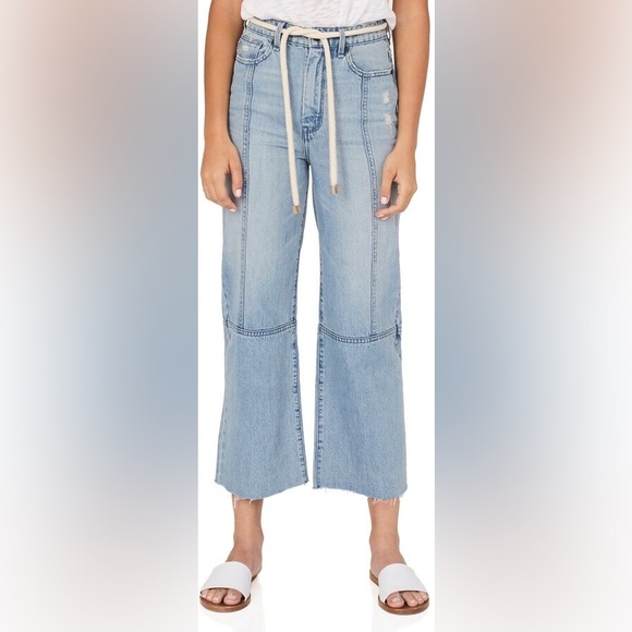 Habitual | Jeans | Nwt Habitual Rhys Crop Wide Leg Belted Pants | Poshmark